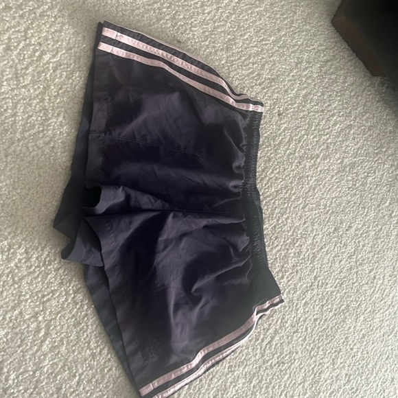 adidas | Shorts | Adidas Grey And Pink Running Shorts With Inside Liner ...
